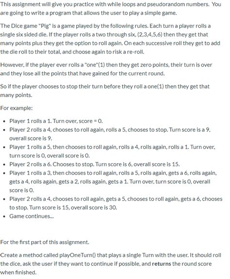 Solved This Assignment Will Give You Practice With While Chegg