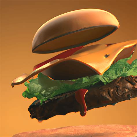 Hamburger Floating In Air · Creative Fabrica