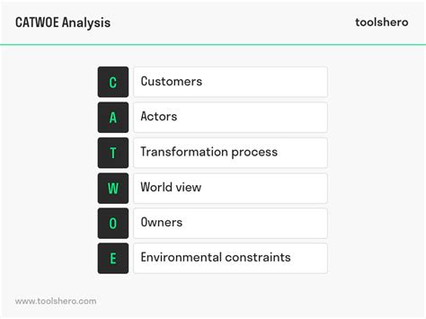 Catwoe Analysis Theory And Example Toolshero