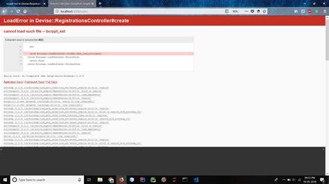 Loaderror In Deviseregistrationscontrollercreate · Issue 4866 · Heartcombodevise · Github