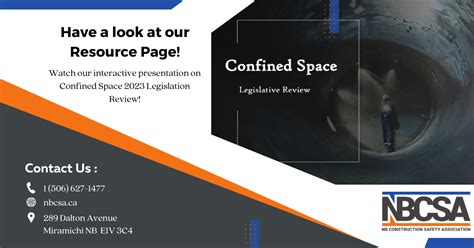 Confined Space Legislation Review NBCSA