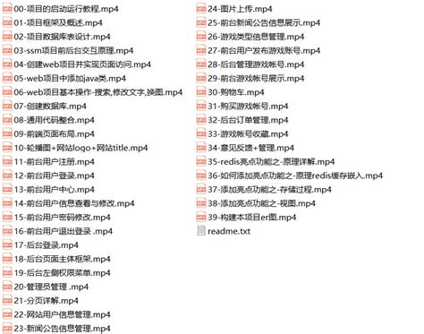 游戏账号交易系统 ssm mysql 全套视频教程 哔哩哔哩