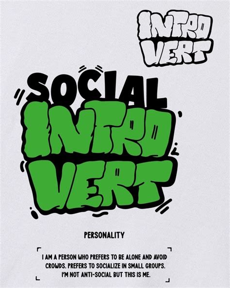 Buy Mens White Introvert Typography Oversized T Shirt Online At Bewakoof