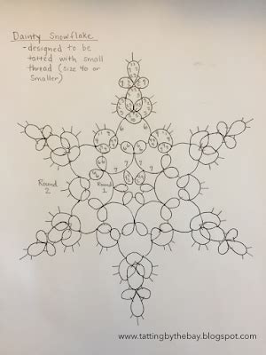 Tatting By The Bay Dainty Snowflake