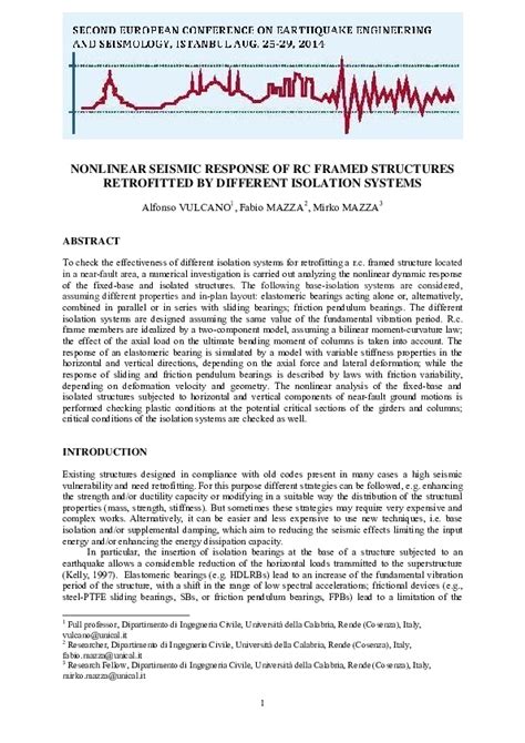 Pdf Nonlinear Seismic Response Of Rc Framed Structures Retrofitted By
