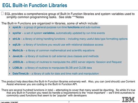 Ppt Egl Built In System Function Libraries Powerpoint Presentation