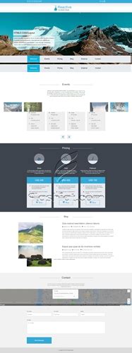 reactive free html5 and css template flashiat