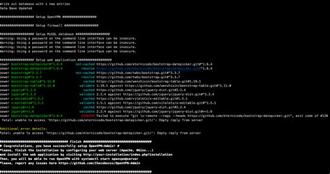 Installation Failed Issue Chocobozzz Openvpn Admin Github