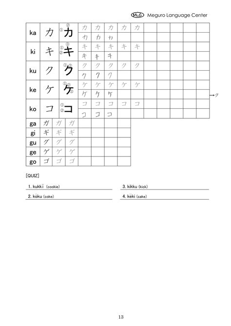 Hiragana Katakana Worksheetpdf