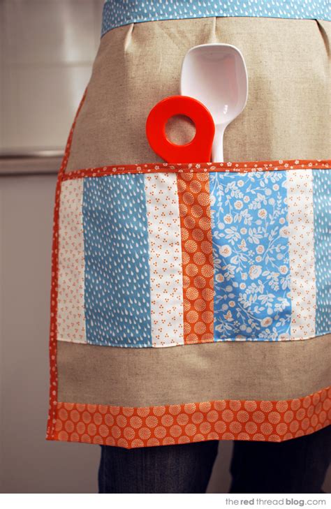 Tutorial Sew An Apron With A Patchwork Pocket We Are Scout