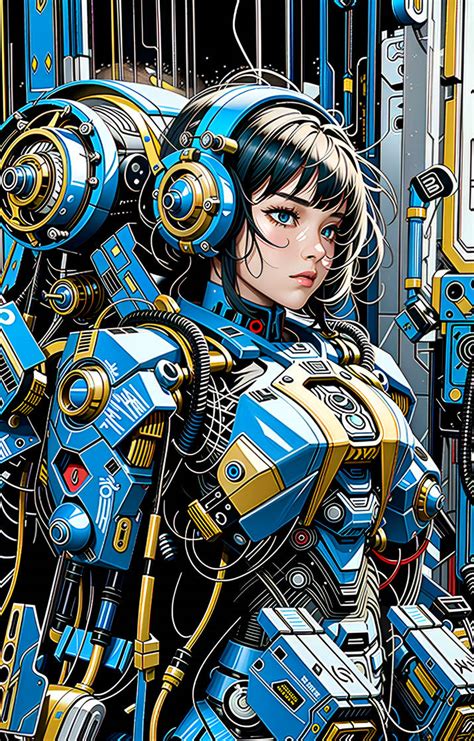 Mech Girl By Mistermidjourney On Deviantart