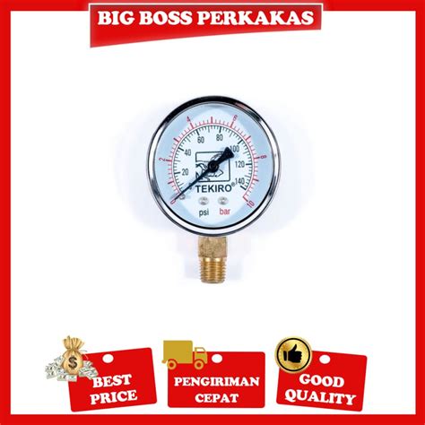 Tekiro Preasure Gauge 10 Bar Wind Meter 10 Bar Manometer Shopee Malaysia