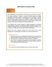 PERFORMANCE TASK M Pdf EMPOWERING TECHNOLOGIES ACTIVITY No Module Quarter Ask The