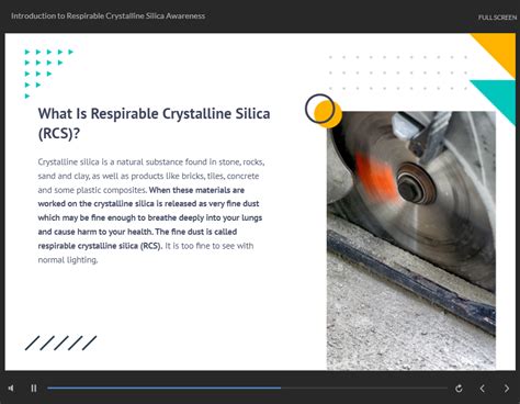 Respirable Crystalline Silica Awareness Training Express