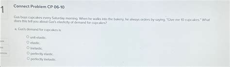 solved connect problem cp 06 10gus buys cupcakes every
