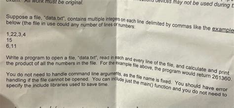 solved suppose a file data txt contains multiple