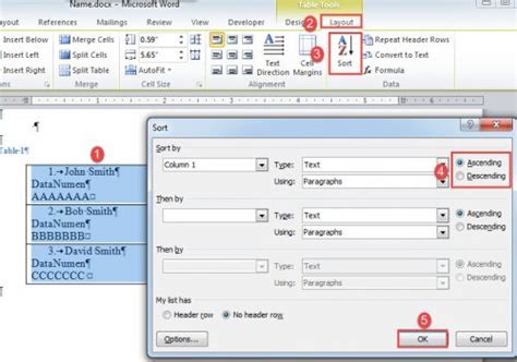Ways To Sort Numbered List Entries With Multiple Lines In Your Word Document