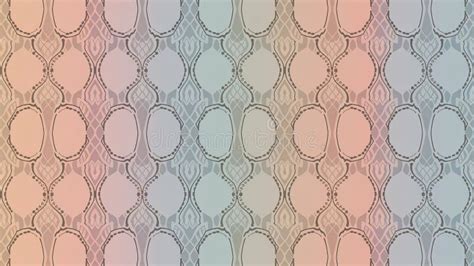 Abstract Pastel Ovals Seamless Pattern Elegant Good Resolution Stock