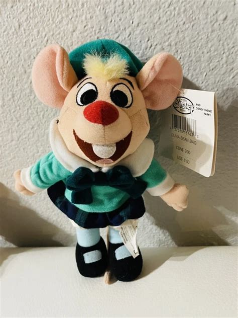 Disney Olivia The Great Mouse Detective Bean Bag Plush New W Tags £14