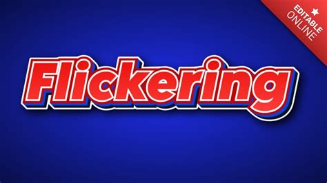 Flickering Gaming Text Effect Generator