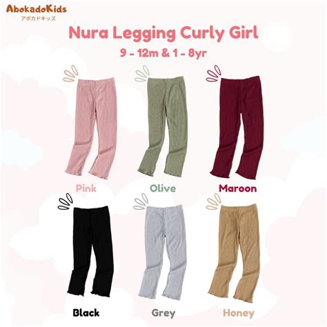 Jual Abokado - Nura Legging Curly Girl - Legging Anak Perempuan ...