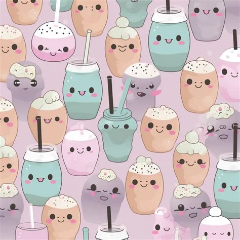 Cute Kawaii Faced Patterns Midjourney Prompt Promptbase