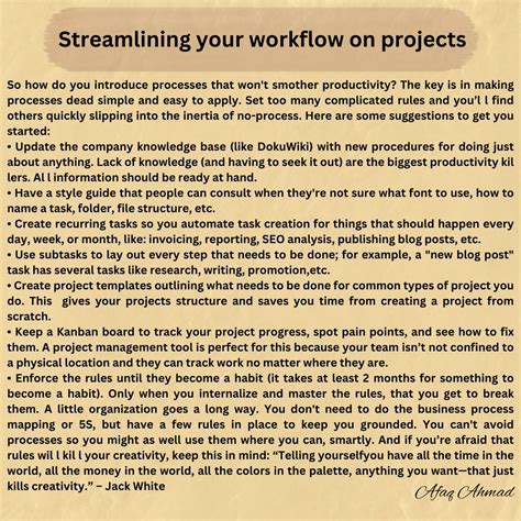 afaq ahmad on linkedin workflowoptimization productivitytips