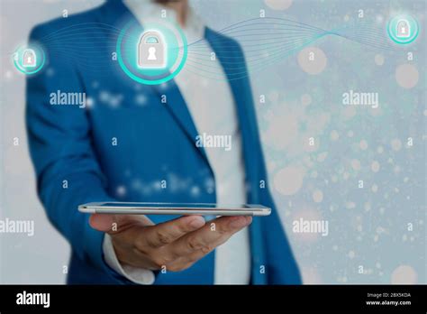 Graphics Padlock For Web Data Information Security Application System