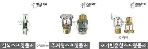 스프링클러 소화설비에 대해 알아보자 2 스프링클러 소화설비 종류 By닥터파이어 네이버 블로그