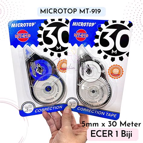 Microtop Tip Ex Trondol Jumbo Ecer 1 Biji Correction Tape Jumbo 30 Meter Lazada Indonesia
