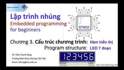 lập trình nhúng stm32 hướng dẫn bài 3 1 hàm hiển thị led 7 đoạn