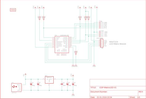 Led Matrix Mit Esp8266 Und Max7219 Modulen