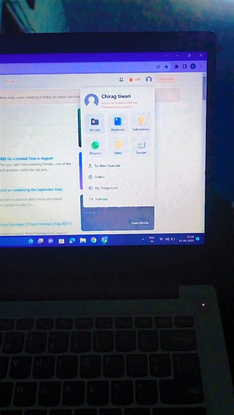 Chirag Tiwari On Linkedin 100 Days Leetcode Coding Complete 💯
