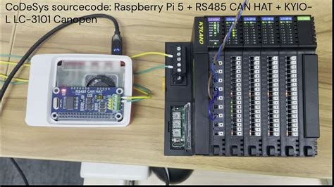 Codesys Source Code For Raspberry Pi 5 Rs485 Can Hat Kyio L Lc 3101 Canopen Youtube