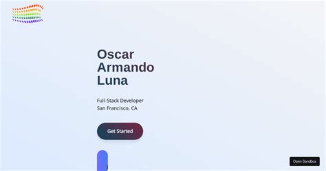 Portfolio 2022 Tailwindcss React Codesandbox
