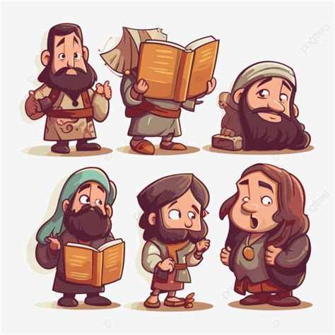 Bibles Clipart Collection Of Cartoon Characters From The Bible Series