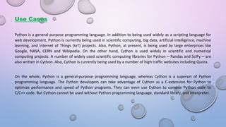 Difference Between Python And Cython PDF