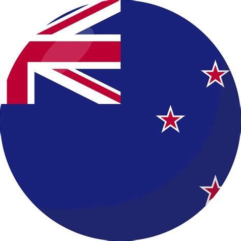 New Zealand Flag Circle 3d Cartoon Style 33082930 Png
