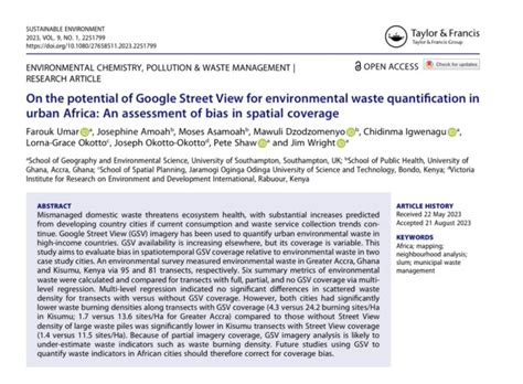 Farouk Umar Phd On Linkedin Wastemanagement Environmentalresearch