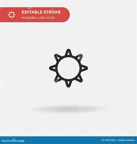 Sun Simple Vector Icon Illustration Symbol Design Template For Web Mobile Ui Element Stock