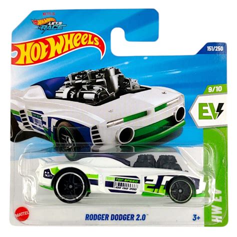 Hot Wheels Rodger Dodger 2 0 White Sc 2025 Hw Ev Card Creased