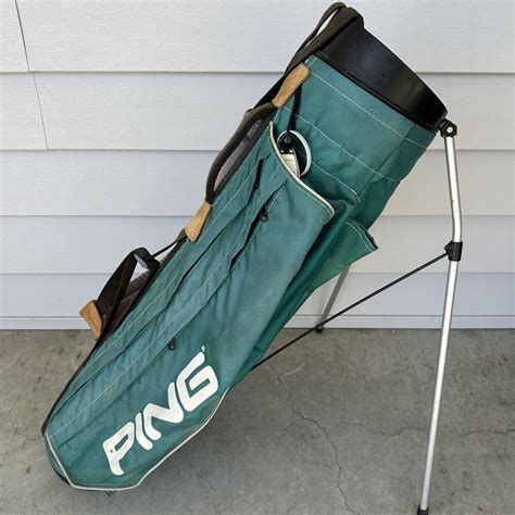 Ping Hoofer Vintage Golf Stand Carry Bag 4 Way Dividers Green Teal