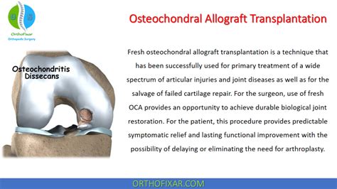 Osteochondral Allograft Transplantation