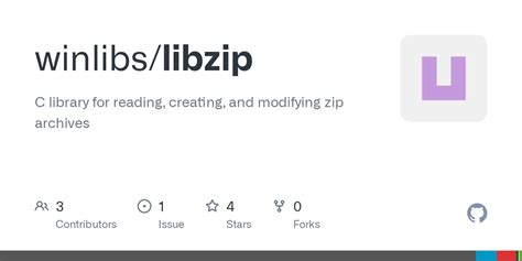 Github Winlibslibzip C Library For Reading Creating And Modifying