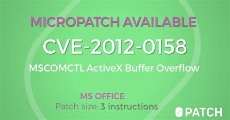 Fixing Another “oldie Goldie” Cve 2012 0158 Rmicropatching