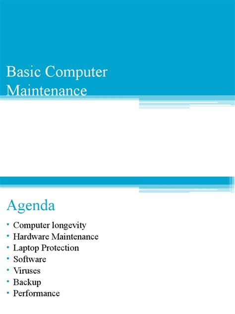 computer maintenance pdf laptop computer virus