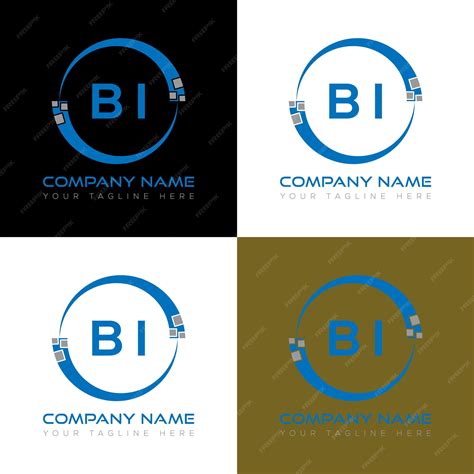 Premium Vector Bi Initial Modern Logo Design Vector Icon Template