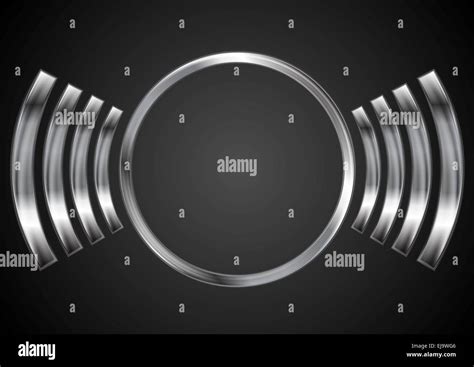 Abstract Metal Circle Logo Design Stock Photo Alamy