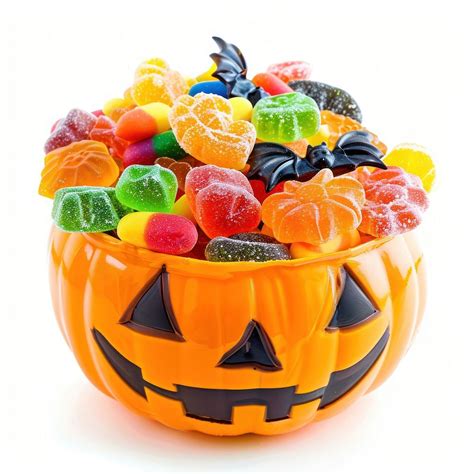 Colorful Halloween Candy In Pumpkin Free Photo Rawpixel