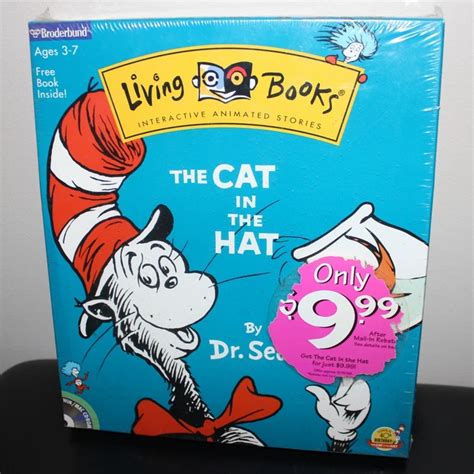 Sealed Cat In The Hat Dr Seuss Living Books Interactive Pcmac Cd Rom